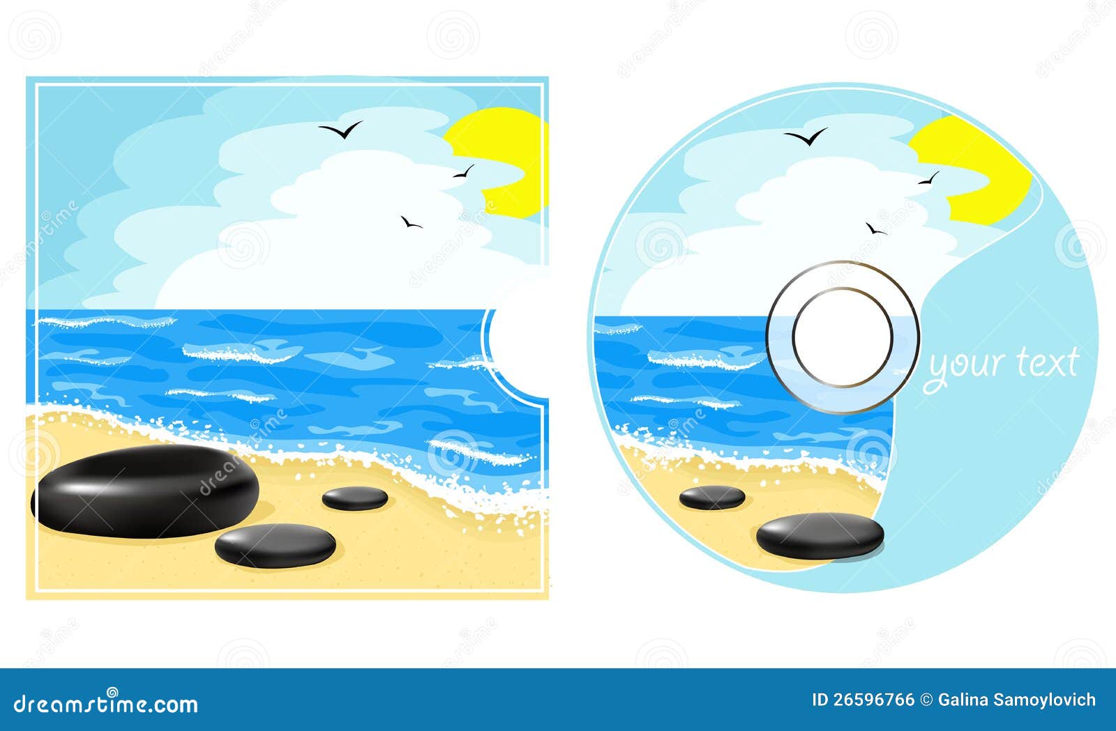 CD label stock vector. Illustration of relax, circle - 26596766