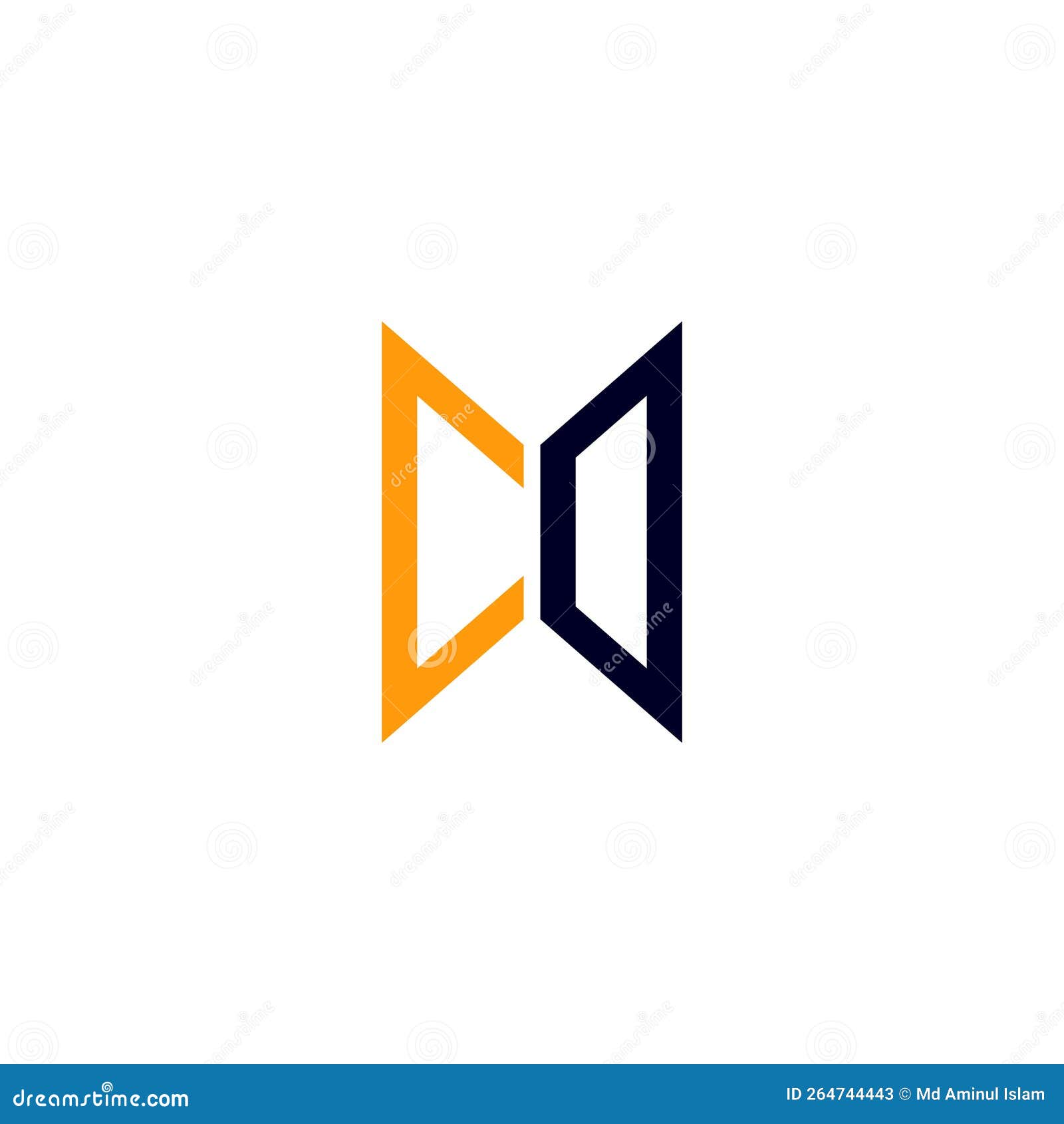 CD Letter Logo Creative Design with Vector Graphic, Stock Vector ...