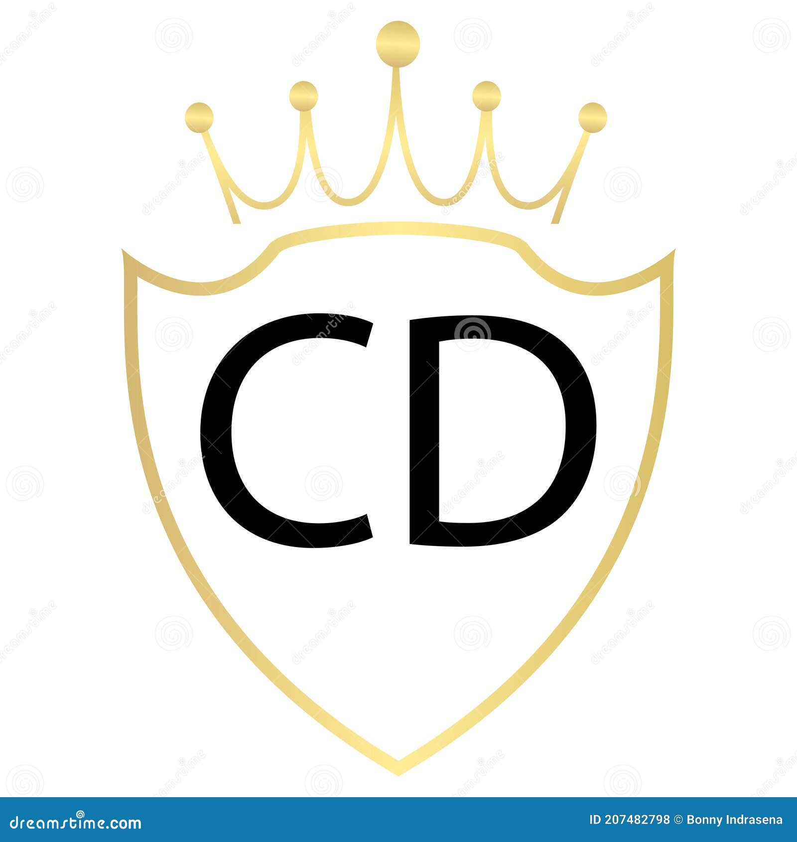 CD Letter Logo Design with Simple Style Stock Vector - Illustration of ...