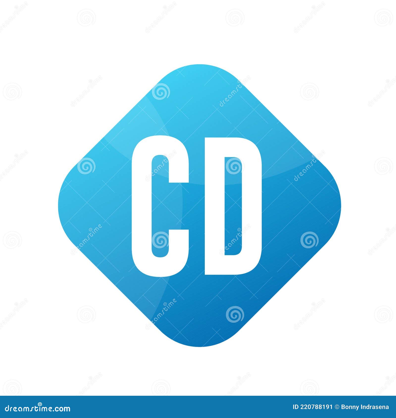 CD Letter Logo Design with Simple Style Stock Illustration ...