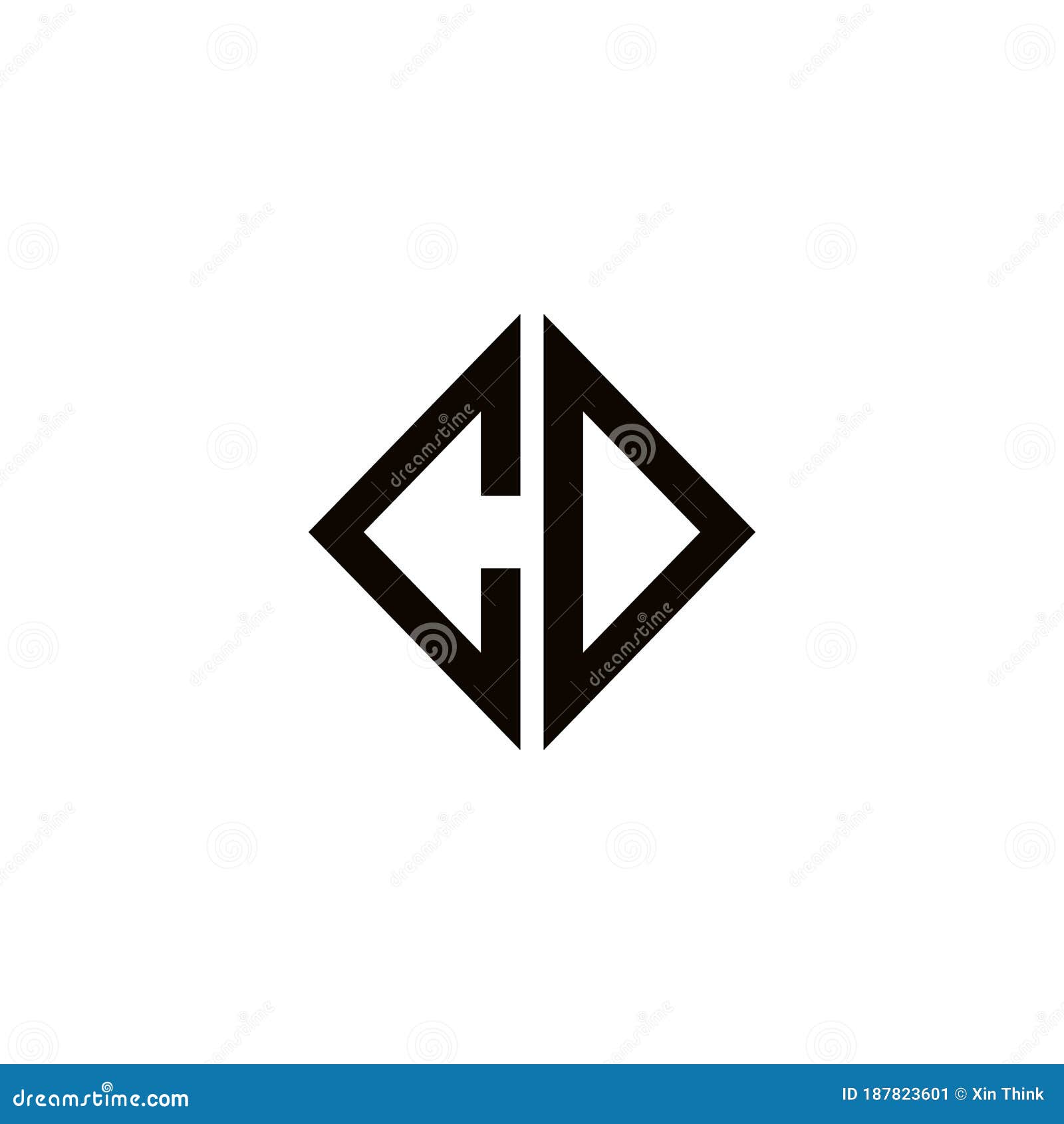 CD Letter Logo Icon Design Template Elements Stock Vector ...