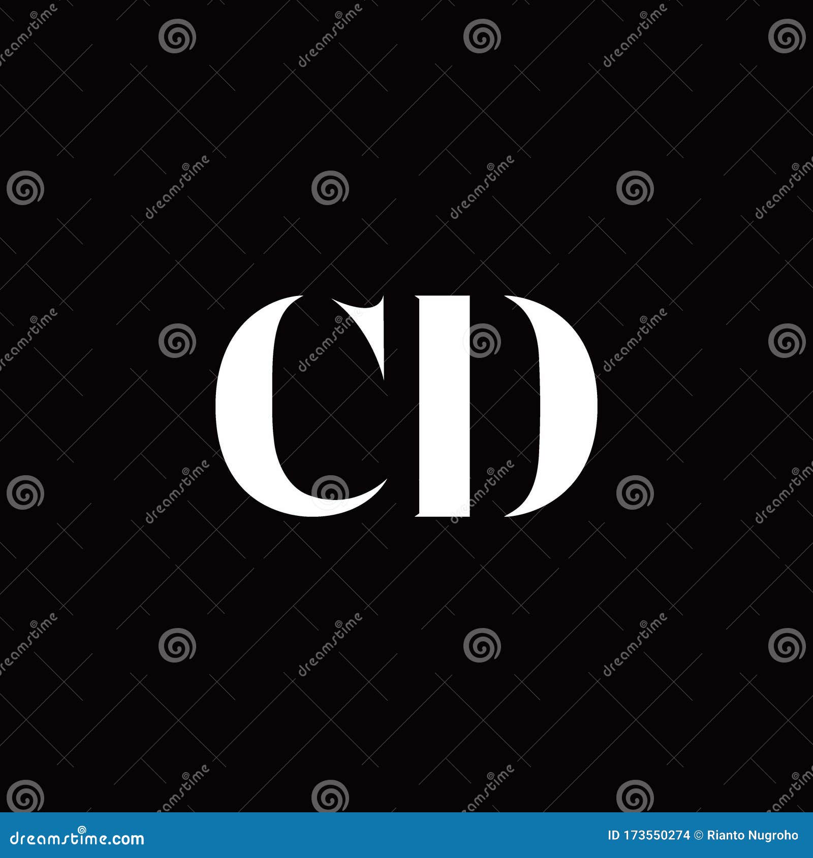 CD Logo Letter Initial Logo Designs Template Stock Vector ...