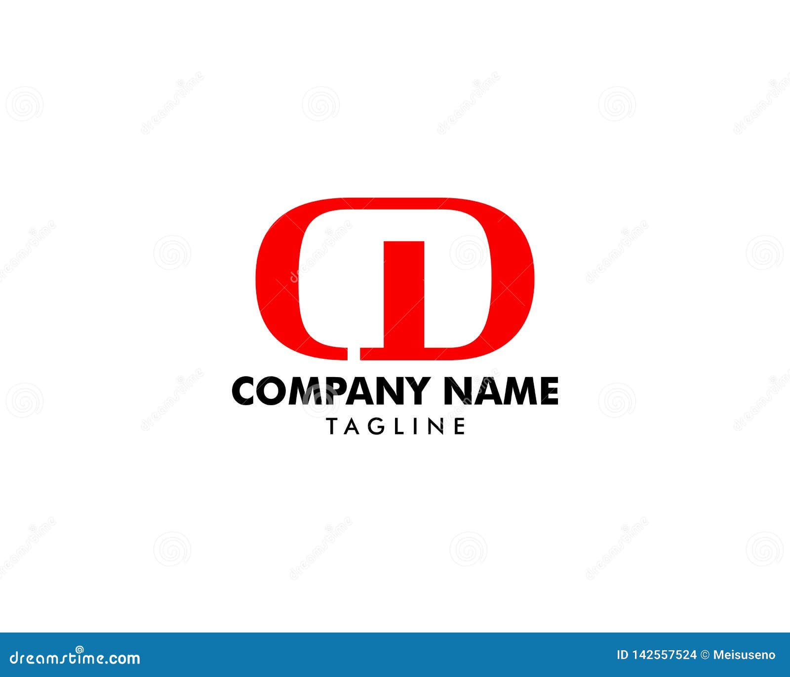 CD Logo Template Design Da Letra Inicial Ilustração do Vetor ...