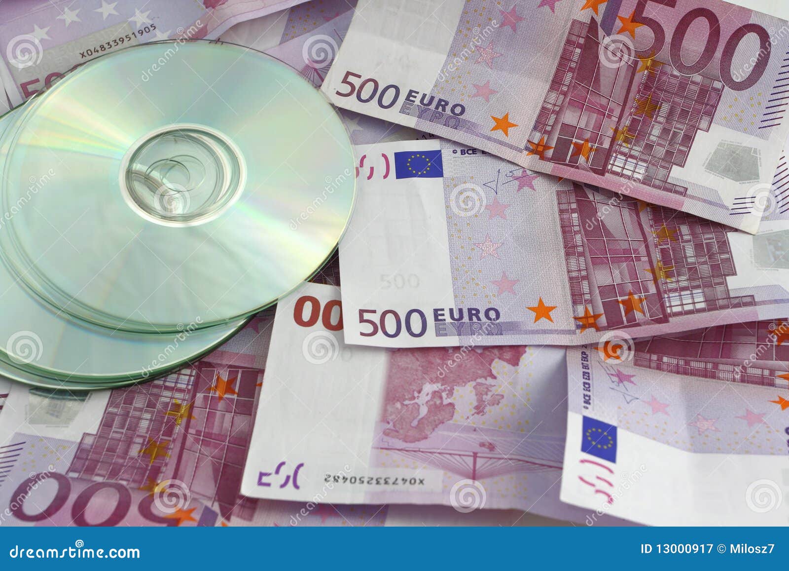 Cd and money stock image. Image of backup, finance, banknote - 13000917