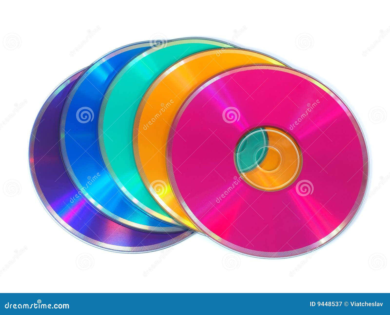 CD Multicolor, Discos De DVD Imagen de archivo - Imagen de blanco ...