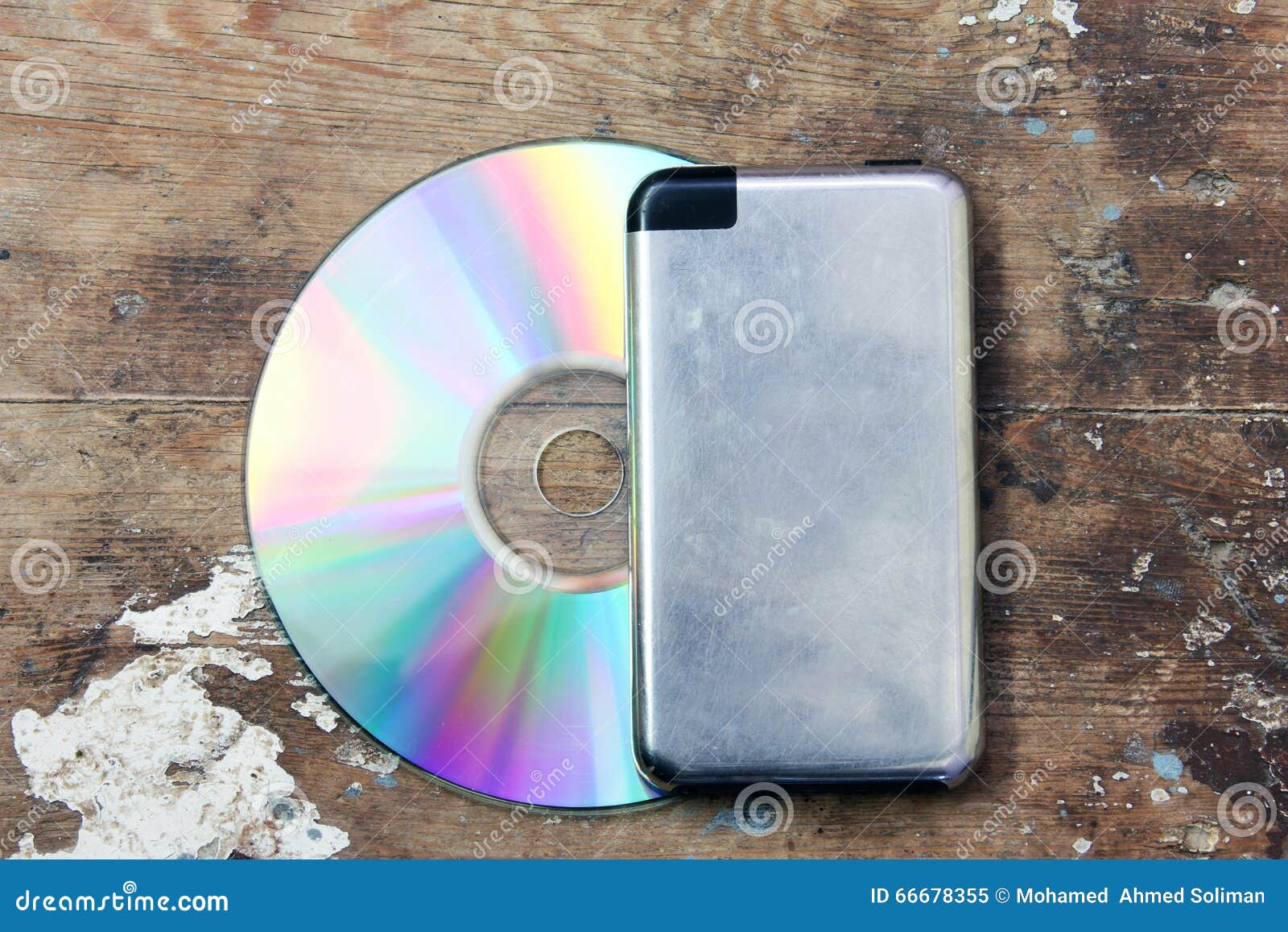 Cd with music player stock image. Image of commercial - 66678355