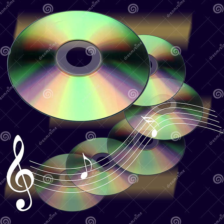 Cd music world stock illustration. Illustration of play - 1290923