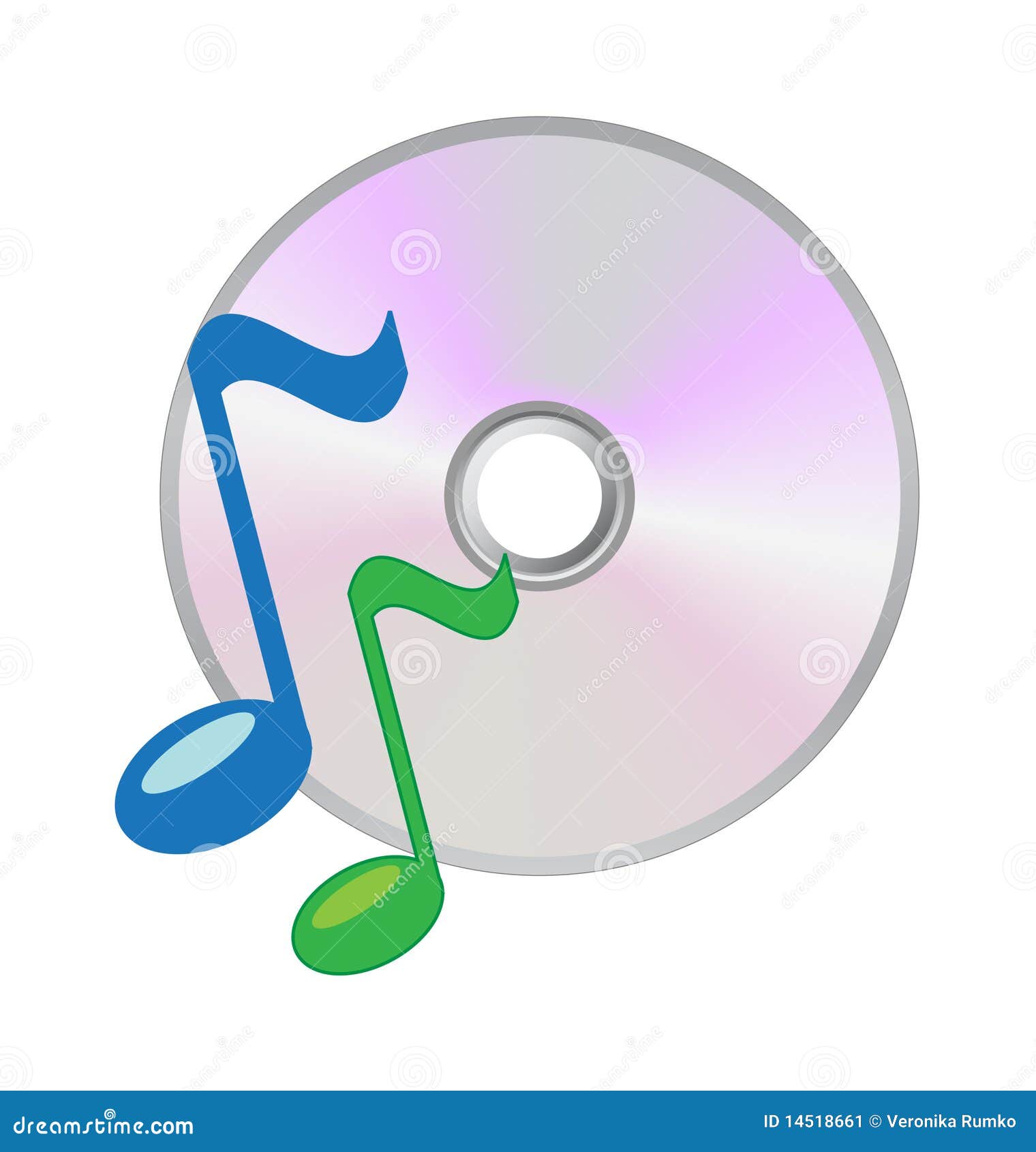 Cd with note stock vector. Illustration of data, burning - 14518661