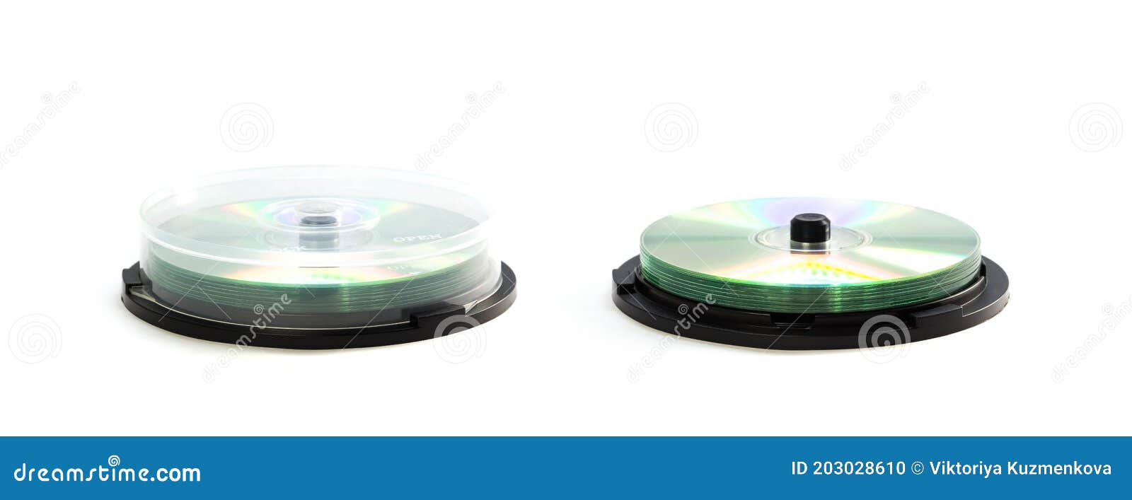 CD Pack of 10 Pieces. Close Up Stock Photo - Image of datum, computer ...