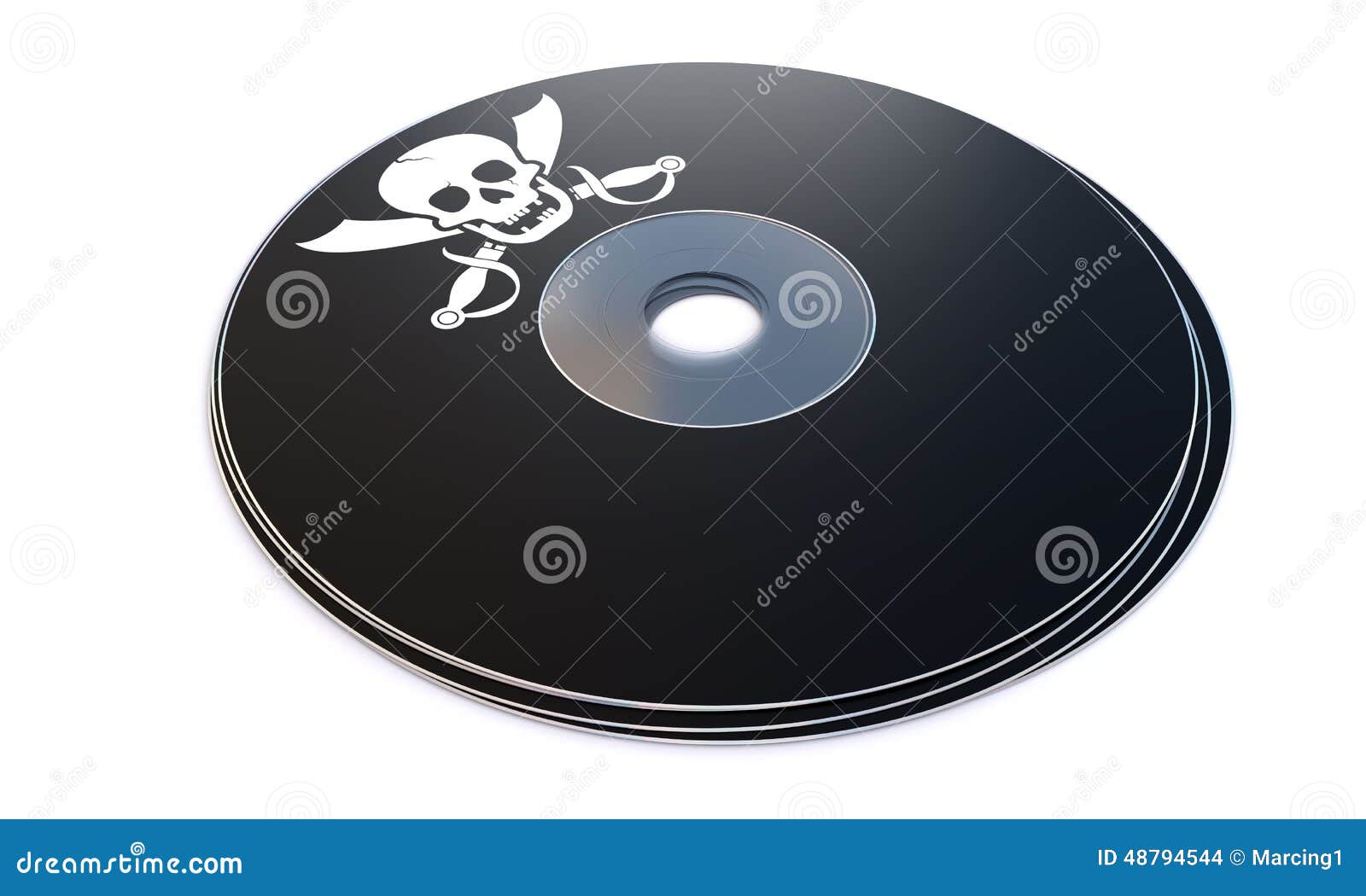 Cd with Pirated Software Concept Stock Illustration - Illustration of ...
