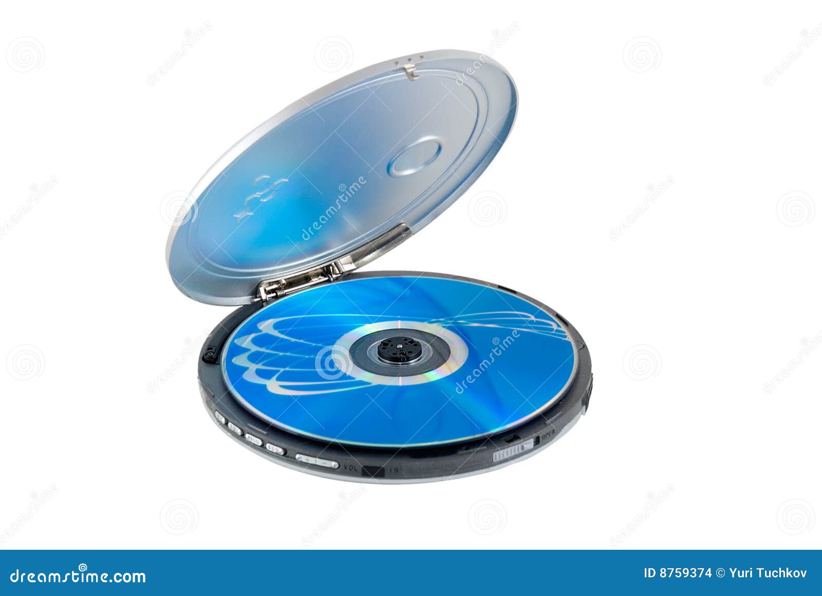 CD-player stock photo. Image of discman, modern, open - 8759374