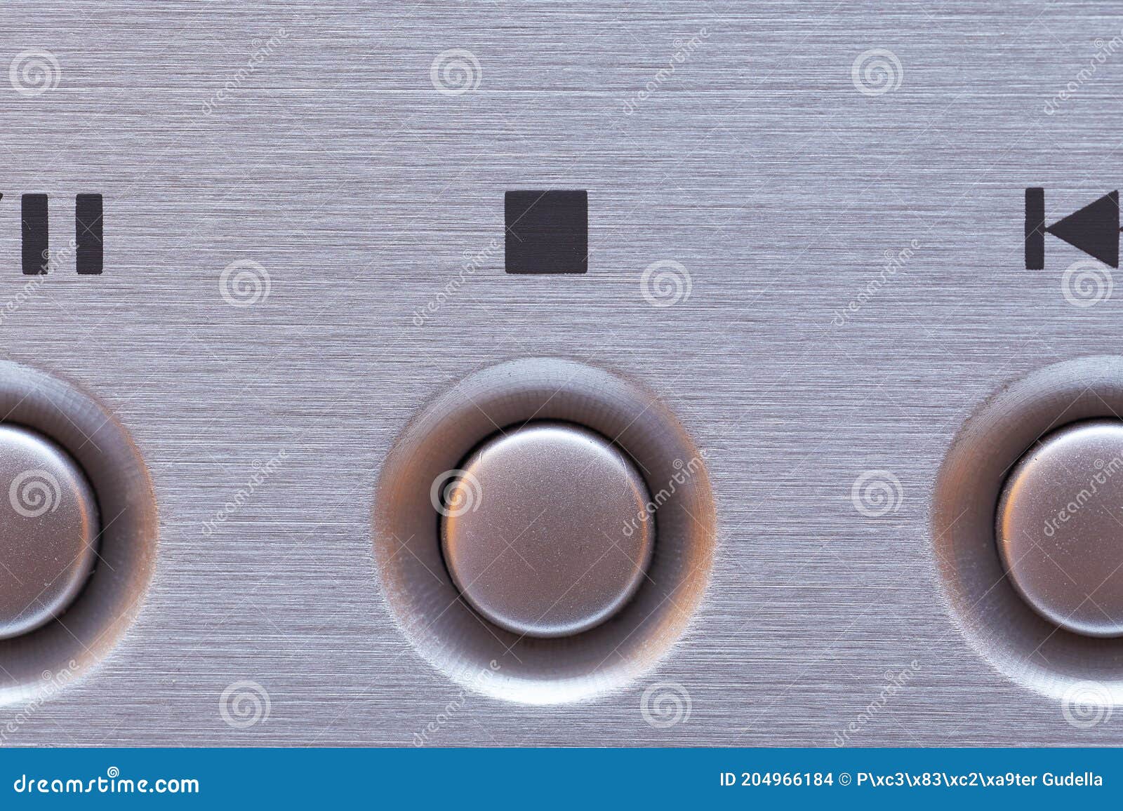 CD player buttons, stop stock photo. Image of operate - 204966184