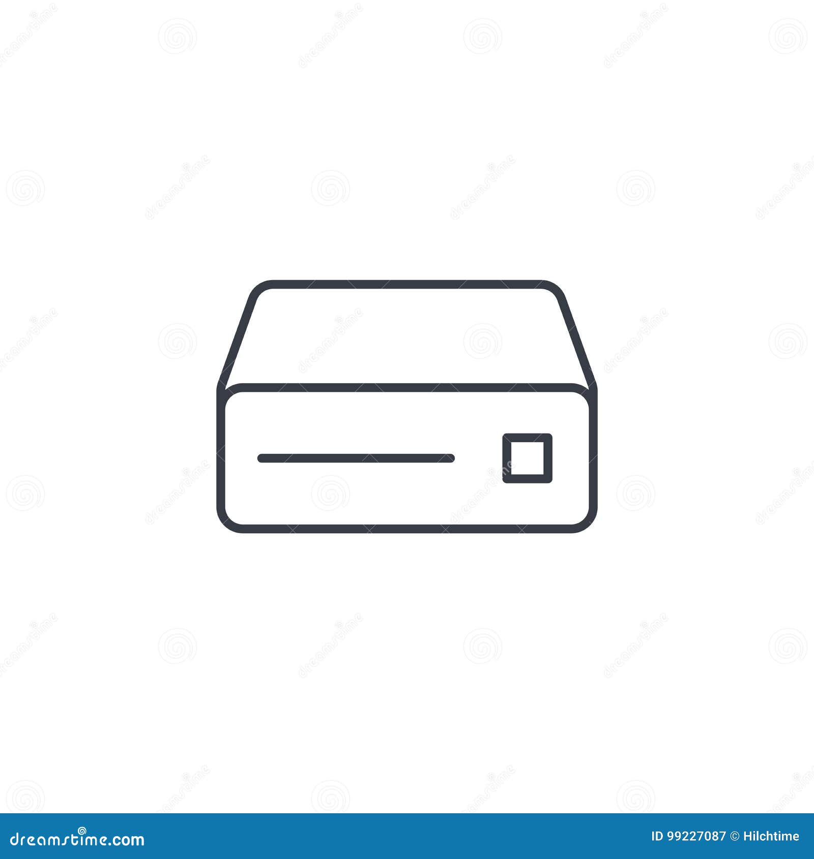 Cd Player, Console, DVD, Cd-rom Thin Line Icon. Linear Vector Symbol ...