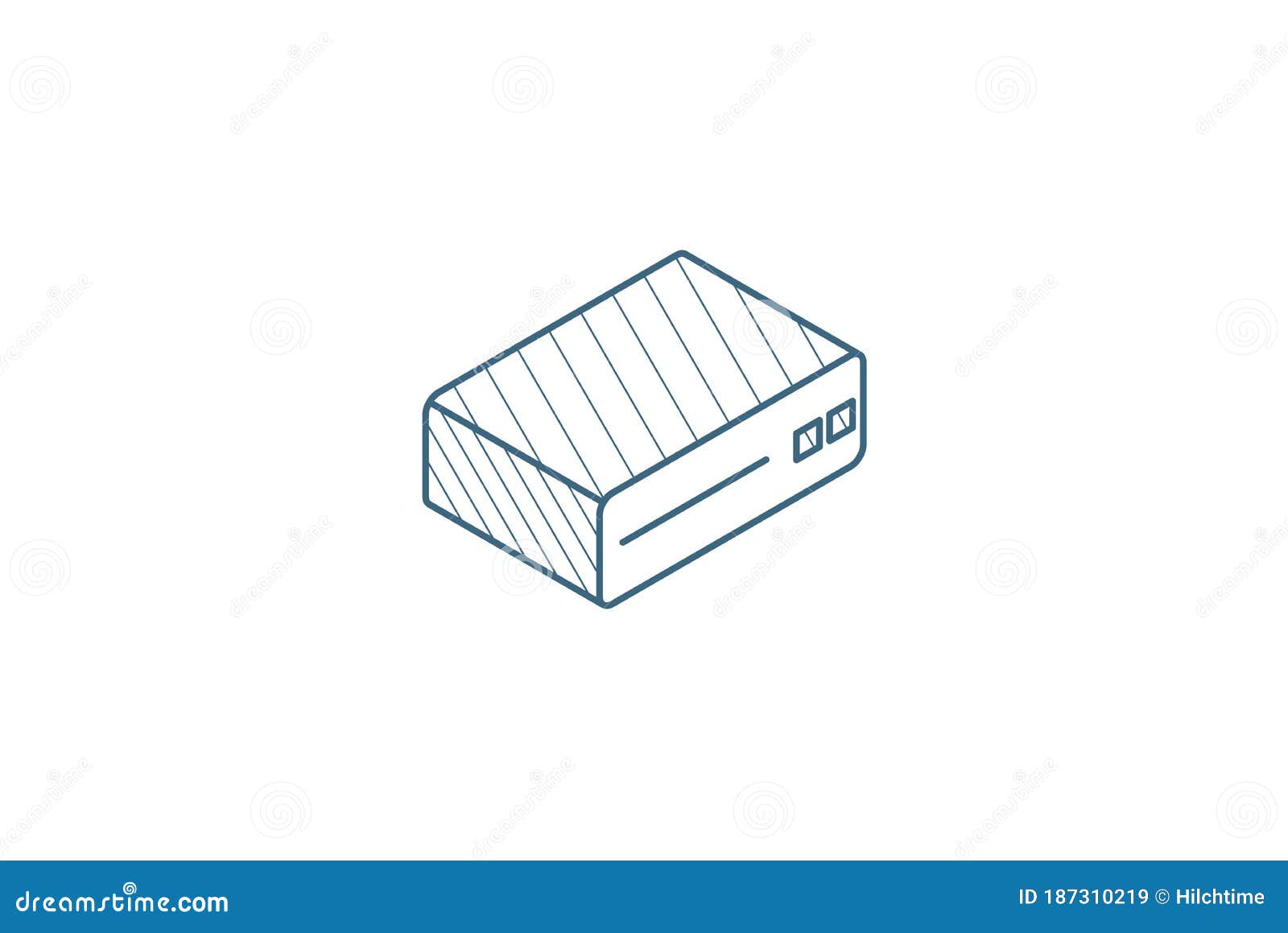 Cd Player, Console, DVD, Cd-rom Isometric Icon. 3d Line Art Technical ...