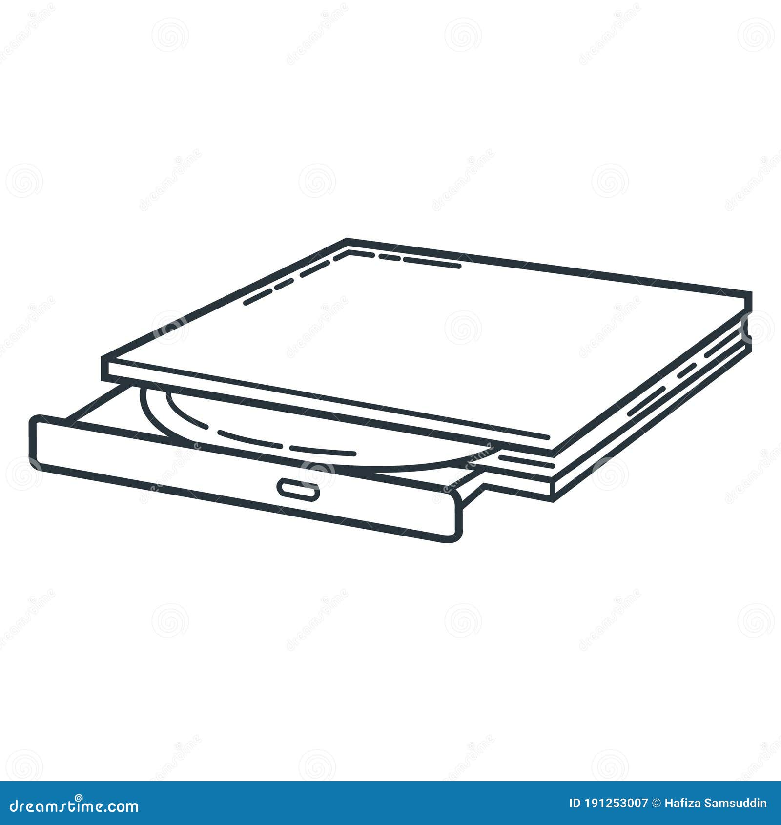 Cd Player with Disk. Vector Illustration Decorative Design Stock Vector ...