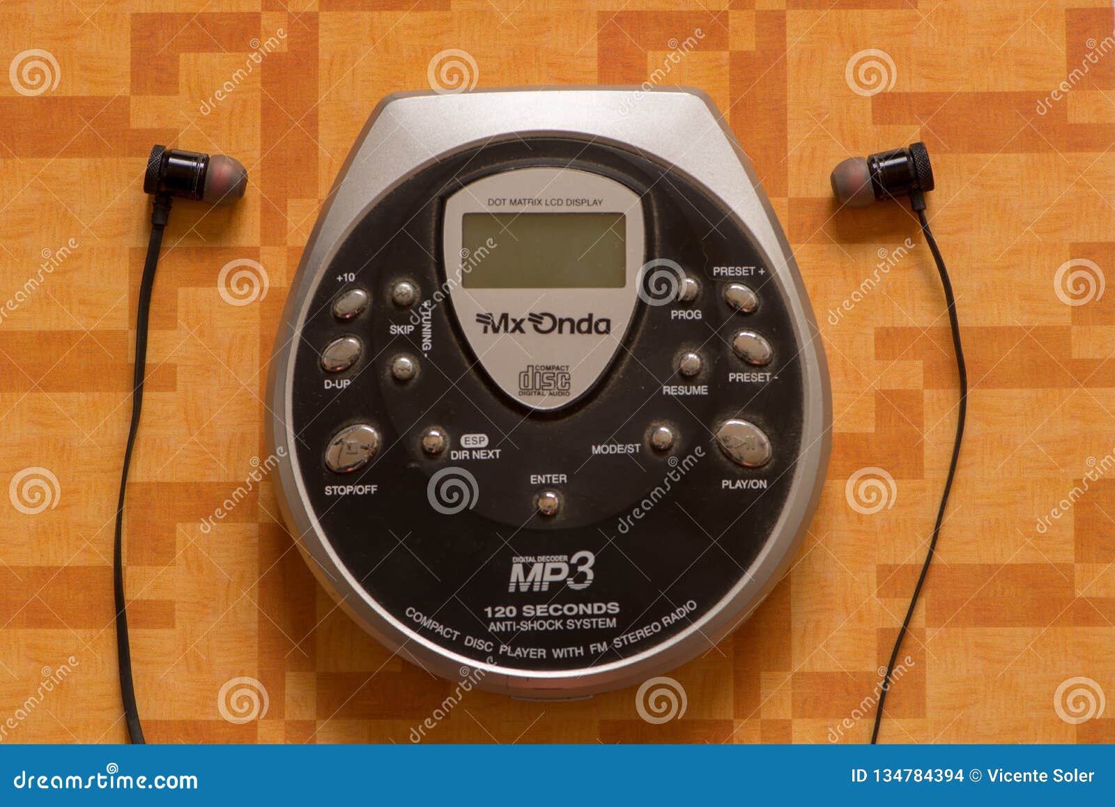 Red Discman Cd Player Isolated On White Background. Electronic Device ...