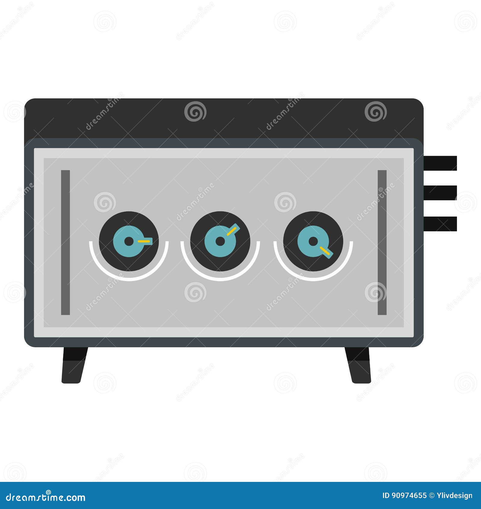 CD player icon isolated stock vector. Illustration of data - 90974655