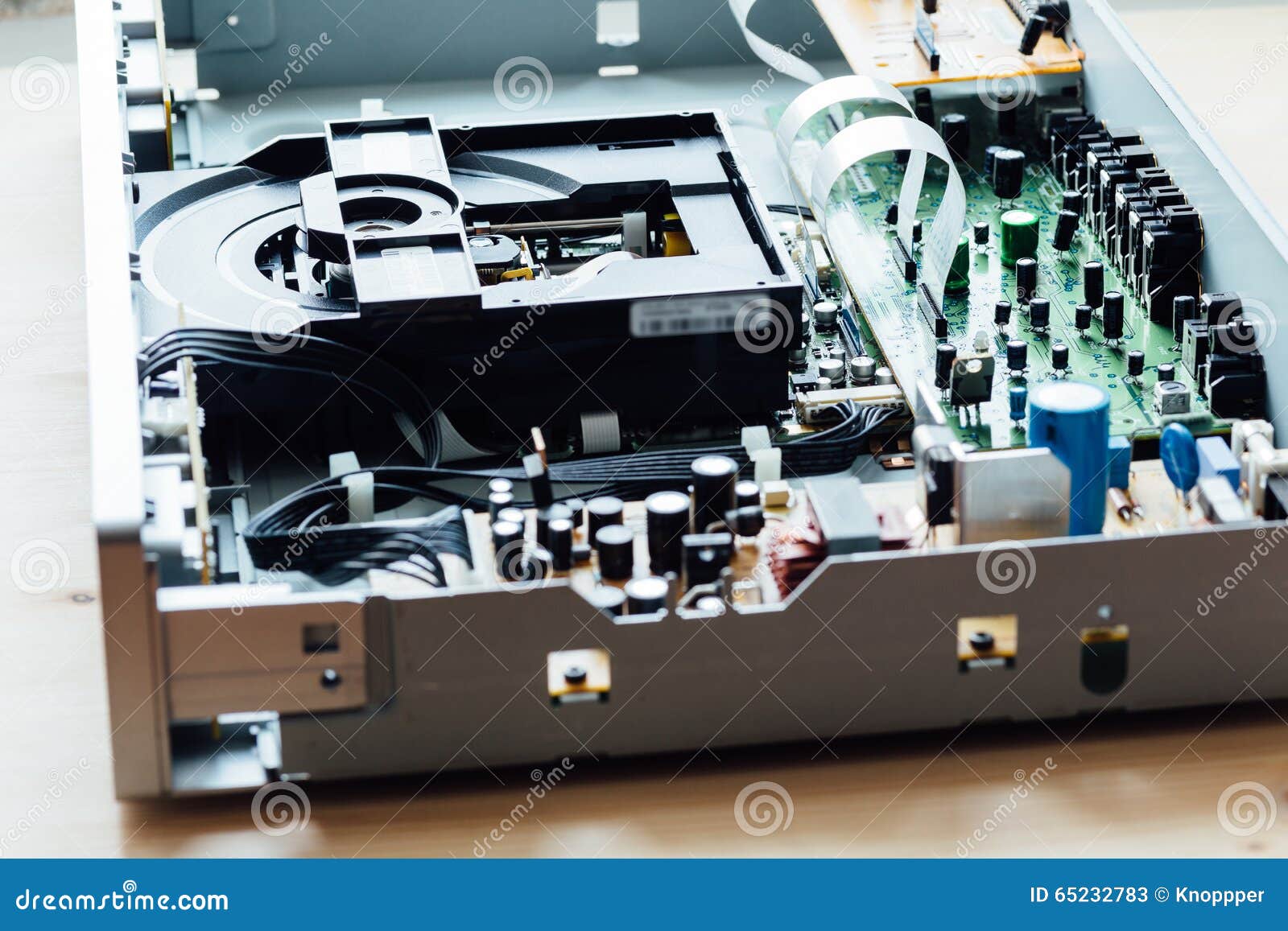 Cd player inside stock image. Image of microprocessor - 65232783