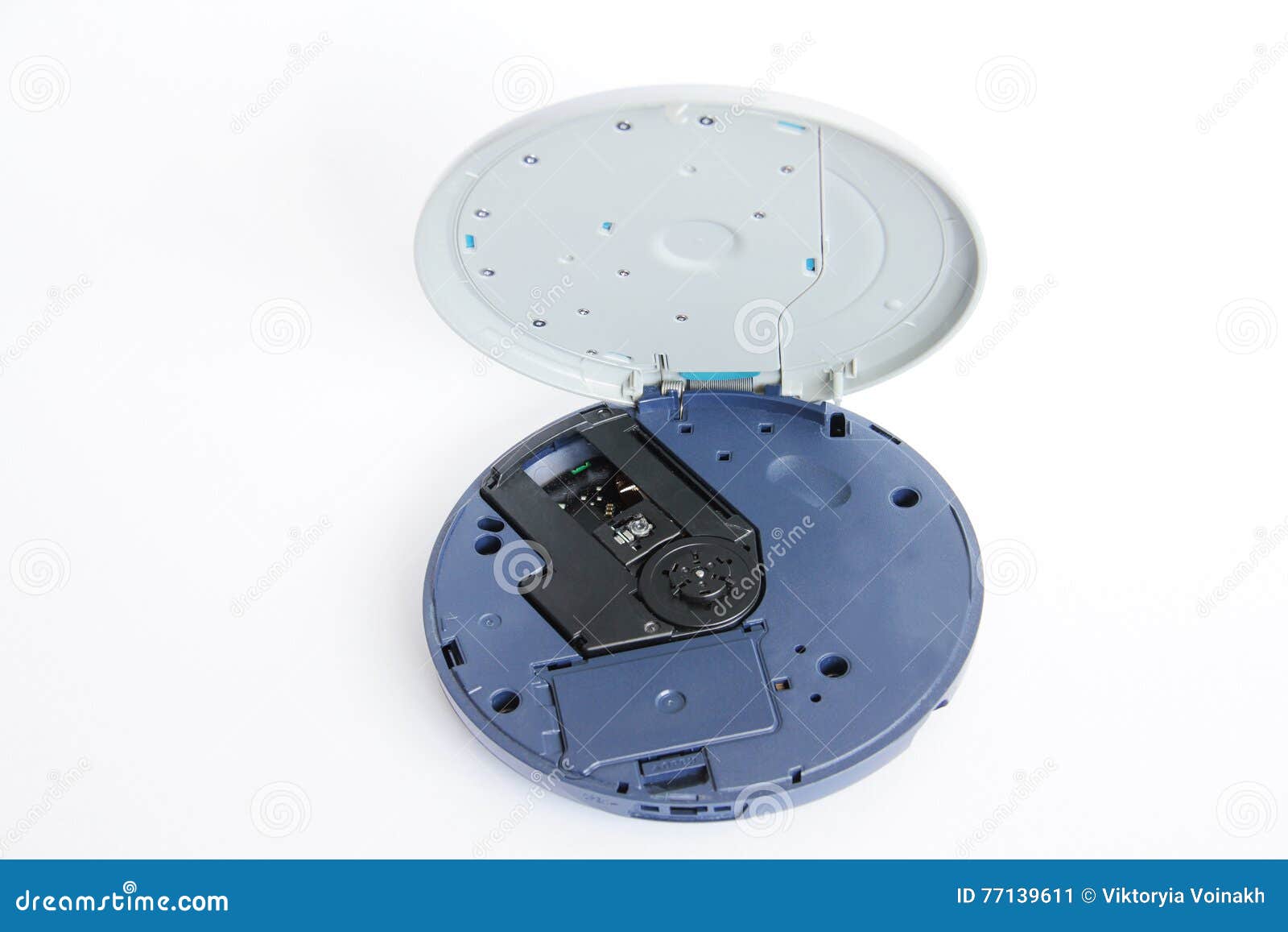 CD Player Isolated on White Stock Image - Image of drive, electronic ...