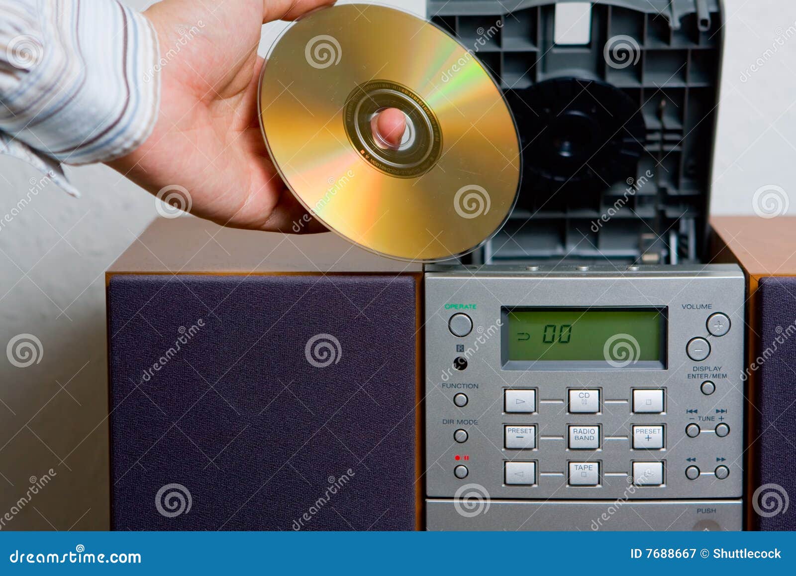 CD Player Music Entertainment Stock Image - Image of isolated, open ...