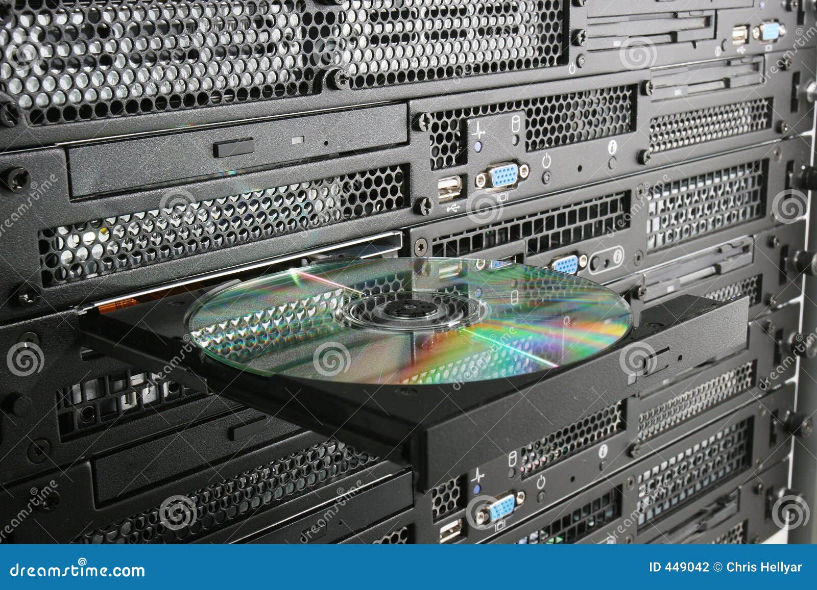 CD in the rack stock photo. Image of mounted, disk, appliance - 449042