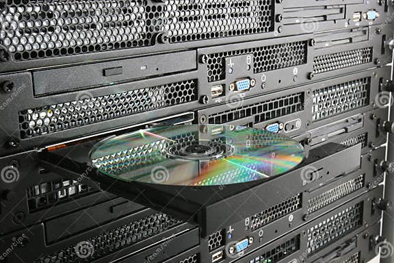 CD in the rack stock photo. Image of mounted, disk, appliance - 449042