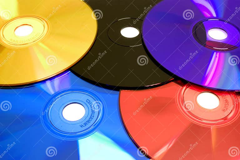 CD Rainbow Compact Disc stock image. Image of audio, black - 32769