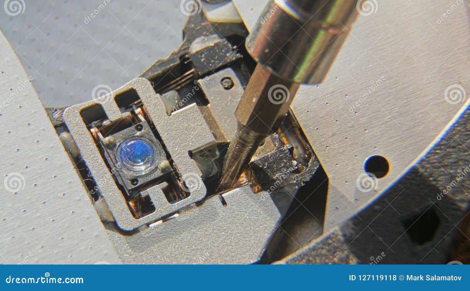 CD Reader Inside View. Tuning of the Laser CD Drive Computer Repair. CD ...