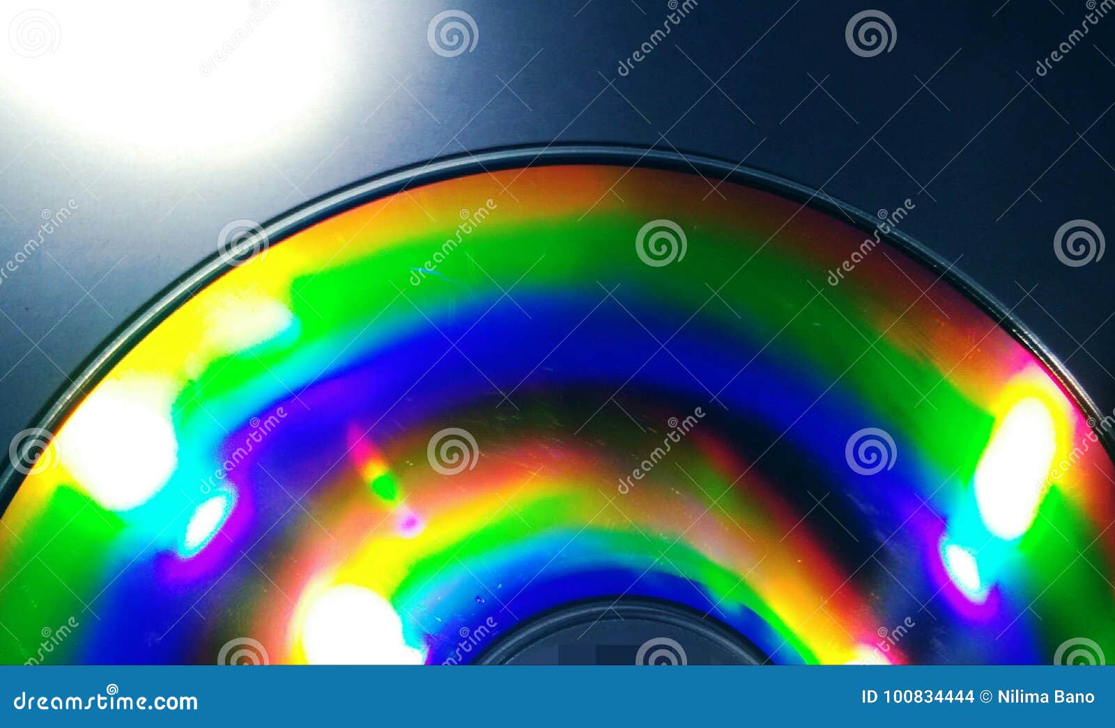 CD reflection stock photo. Image of effect, abstract - 100834444