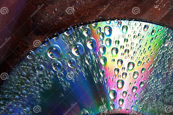 Cd Rom abstraction 2 stock image. Image of water, disc - 823215
