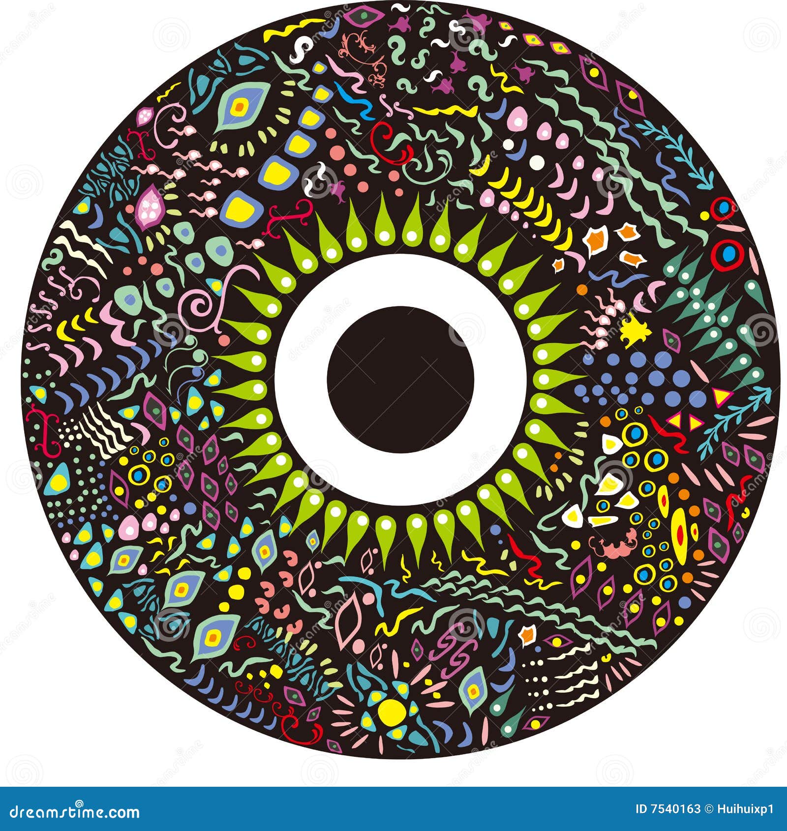 CD-ROM disk graphic design stock illustration. Illustration of heavy ...