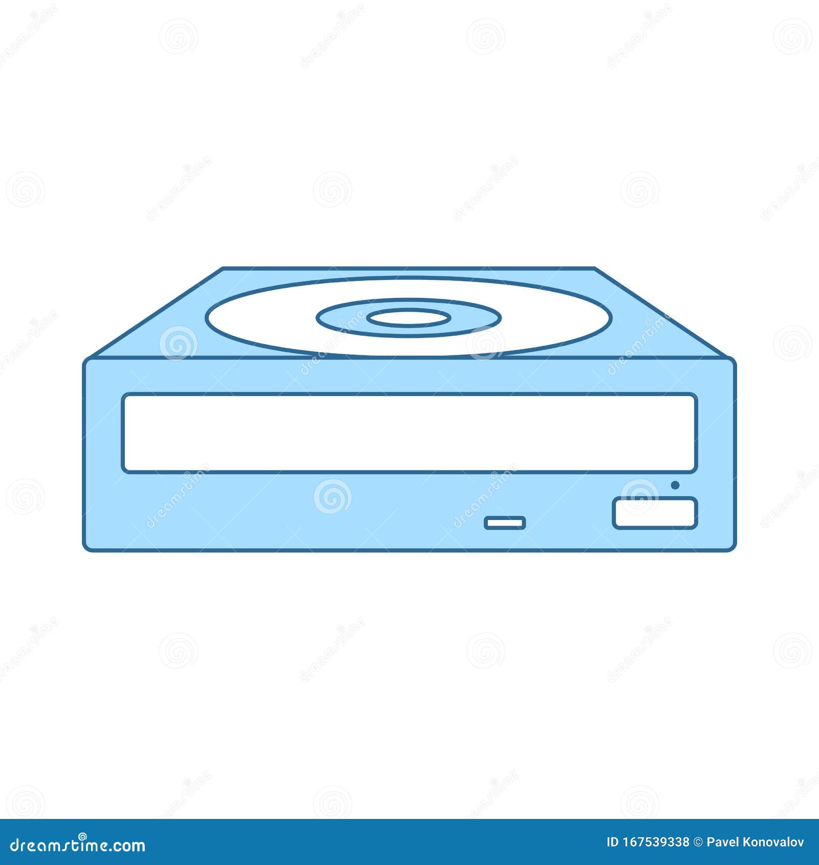 CD-ROM Icon stock vector. Illustration of backup, open - 167539338