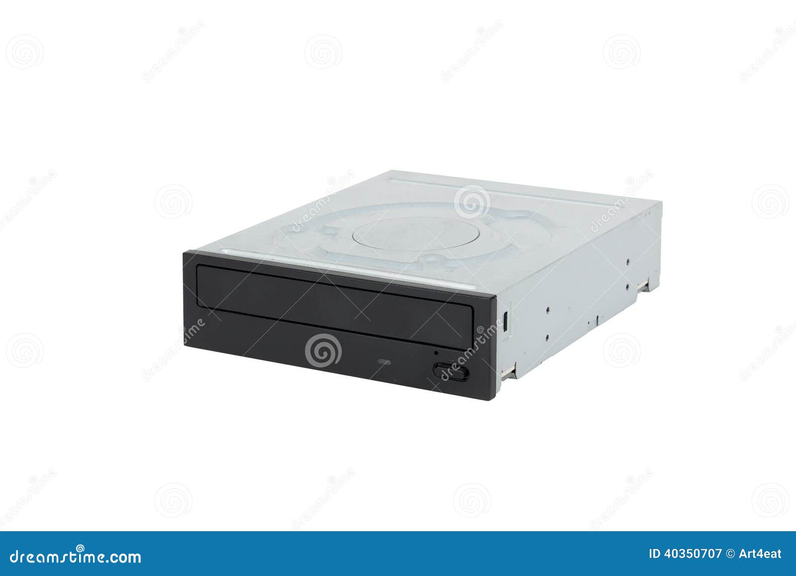 CD-ROM Reader Box on a White Background. Stock Image - Image of ...