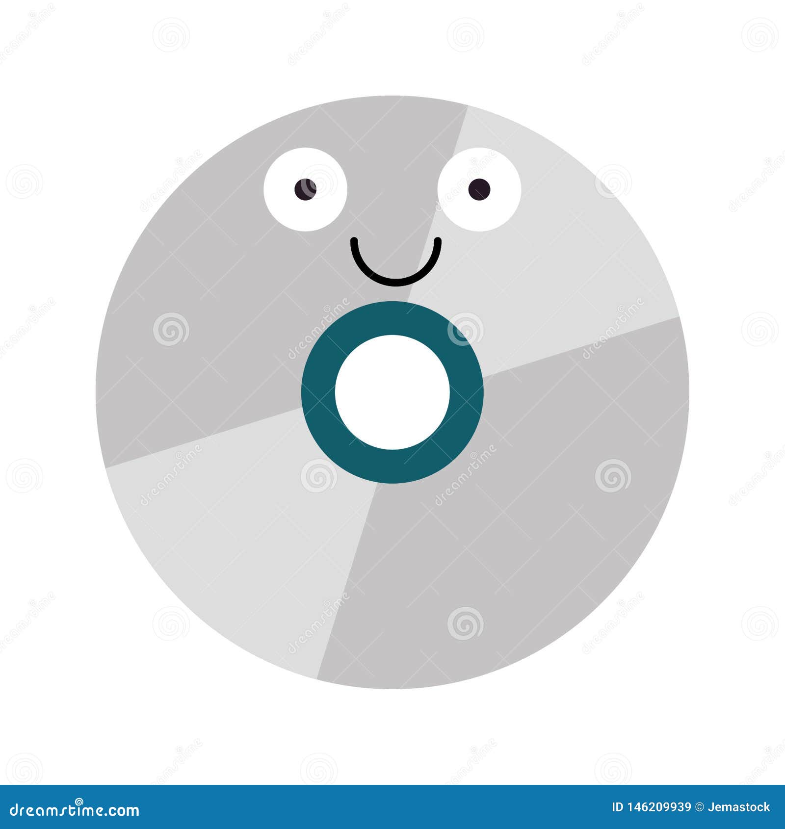 CD Rom Technology Cute Cartoon Stock Vector - Illustration of ...