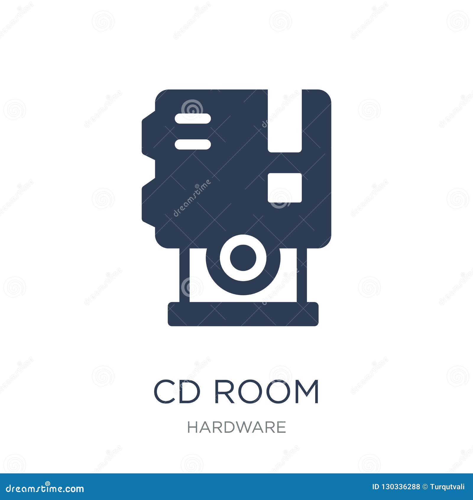 CD Room Icon. Trendy Flat Vector CD Room Icon on White Background from ...