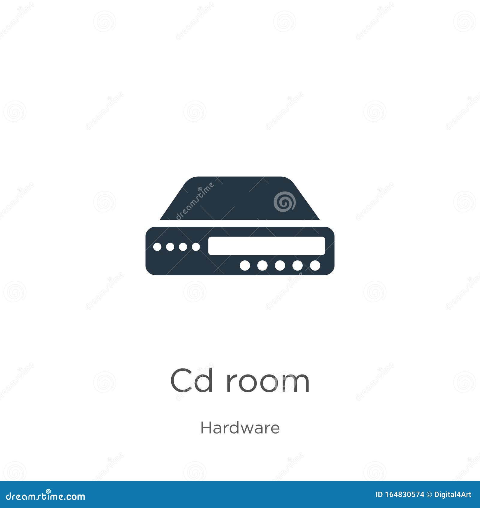 Cd Room Icon Vector. Trendy Flat Cd Room Icon from Hardware Collection ...