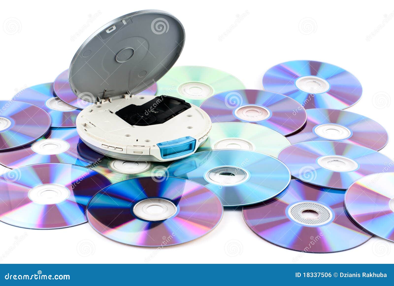 CD-speler. stock foto. Image of luister, schijven, modern - 18337506