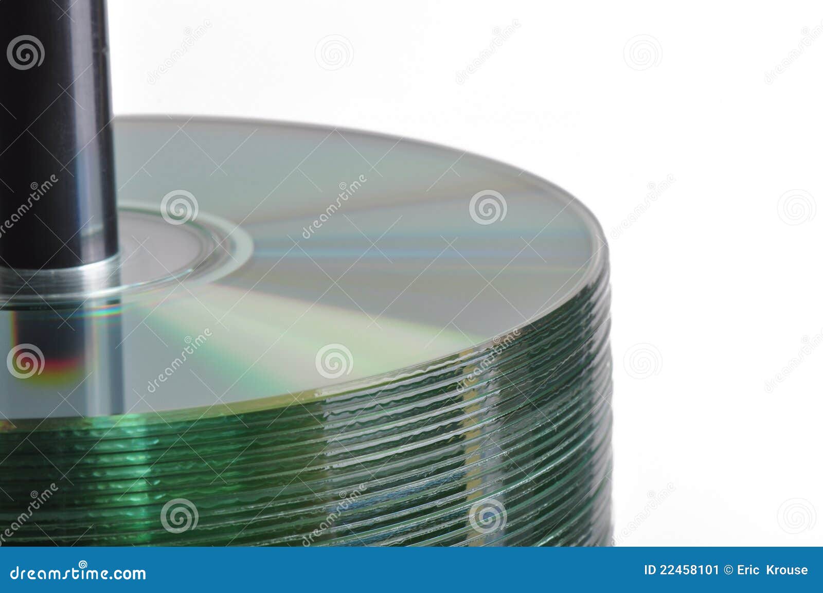 CD Spindle stock image. Image of data, isolated, multimedia - 22458101
