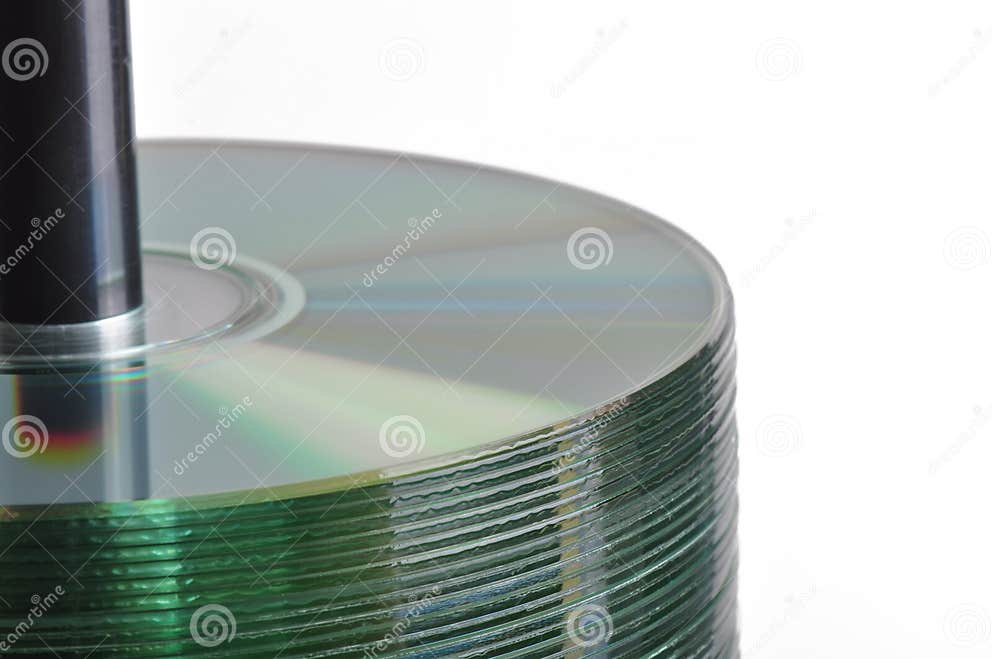 CD Spindle stock image. Image of data, isolated, multimedia - 22458101