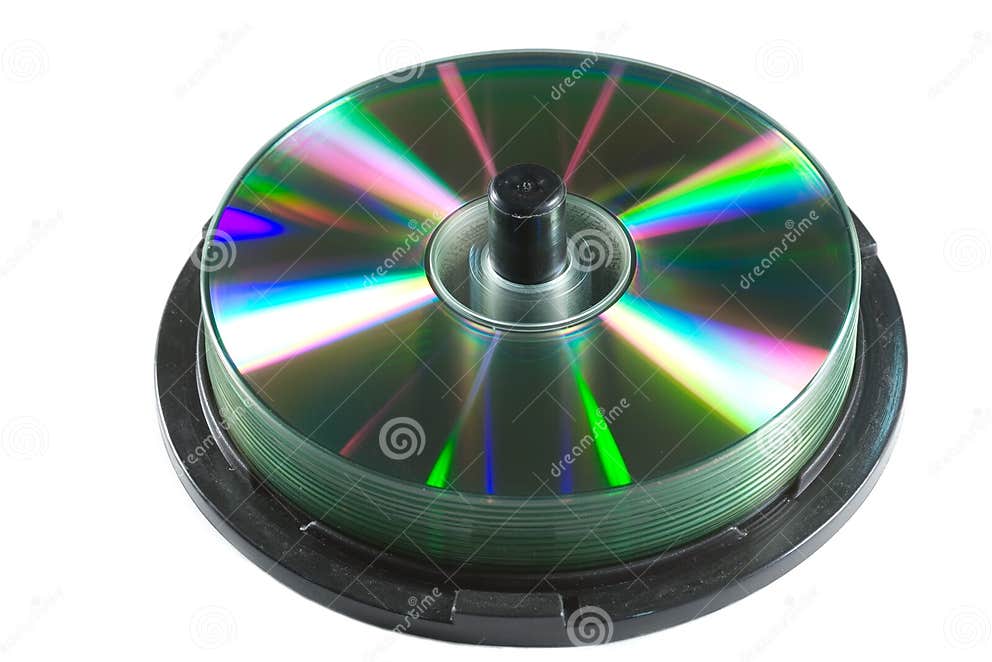 CD spindle stock image. Image of accessory, disk, data - 486013