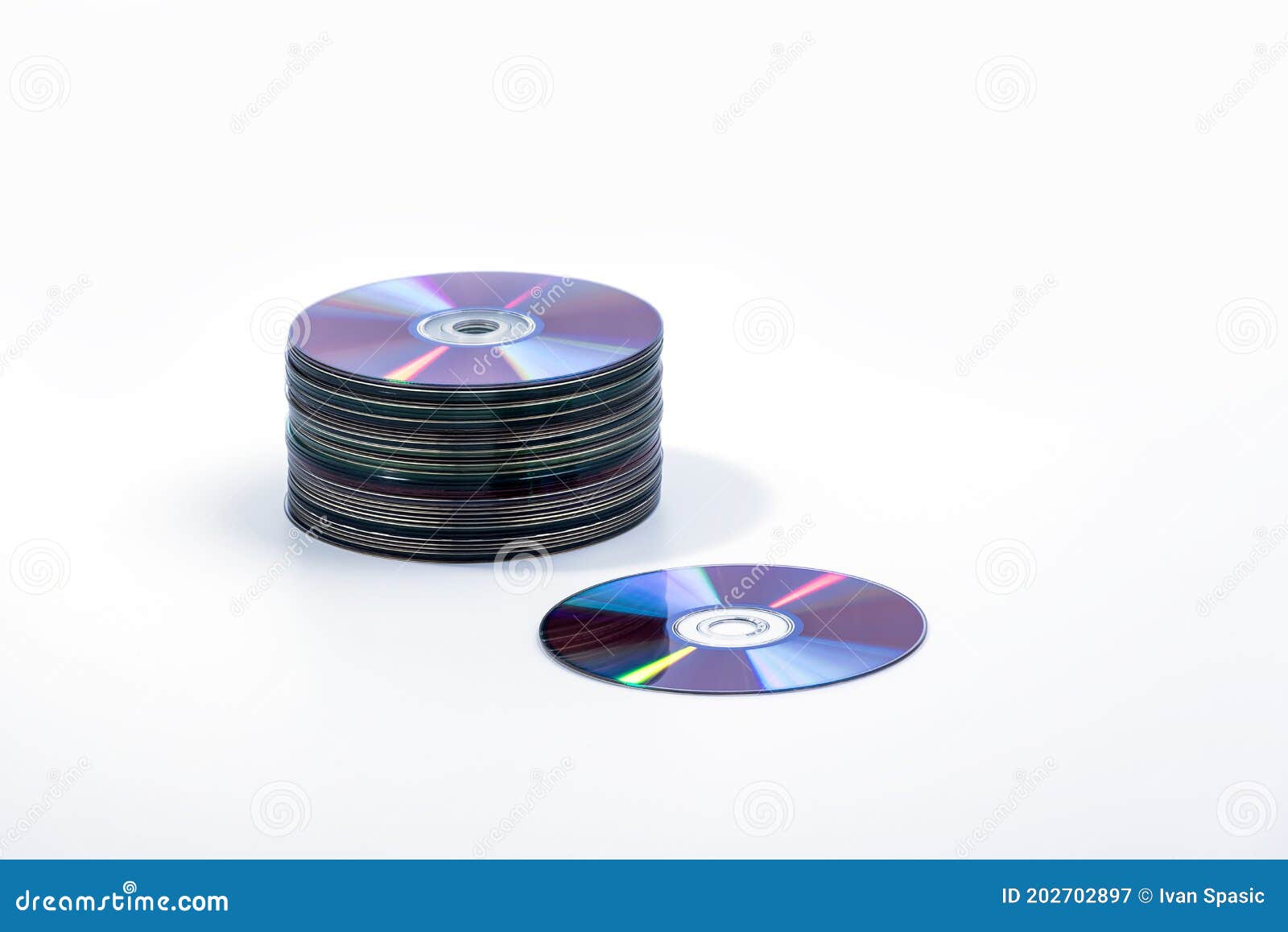 CD and Stack of Compact Discs Stock Image - Image of audio, layout ...