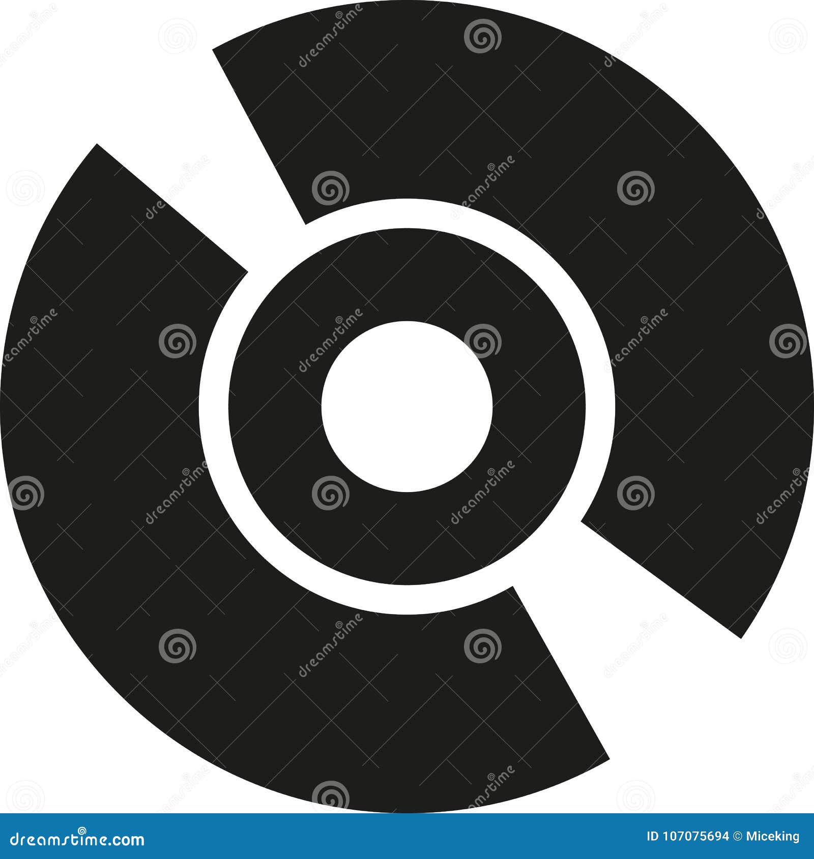 CD symbol music stock vector. Illustration of disk, music - 107075694