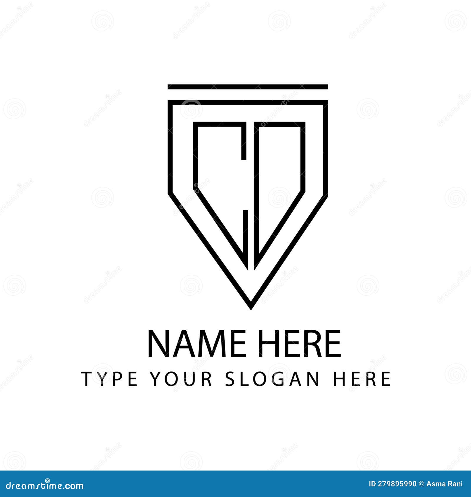 CD TEXT LOGO DESIGN stock vector. Illustration of logo - 279895990