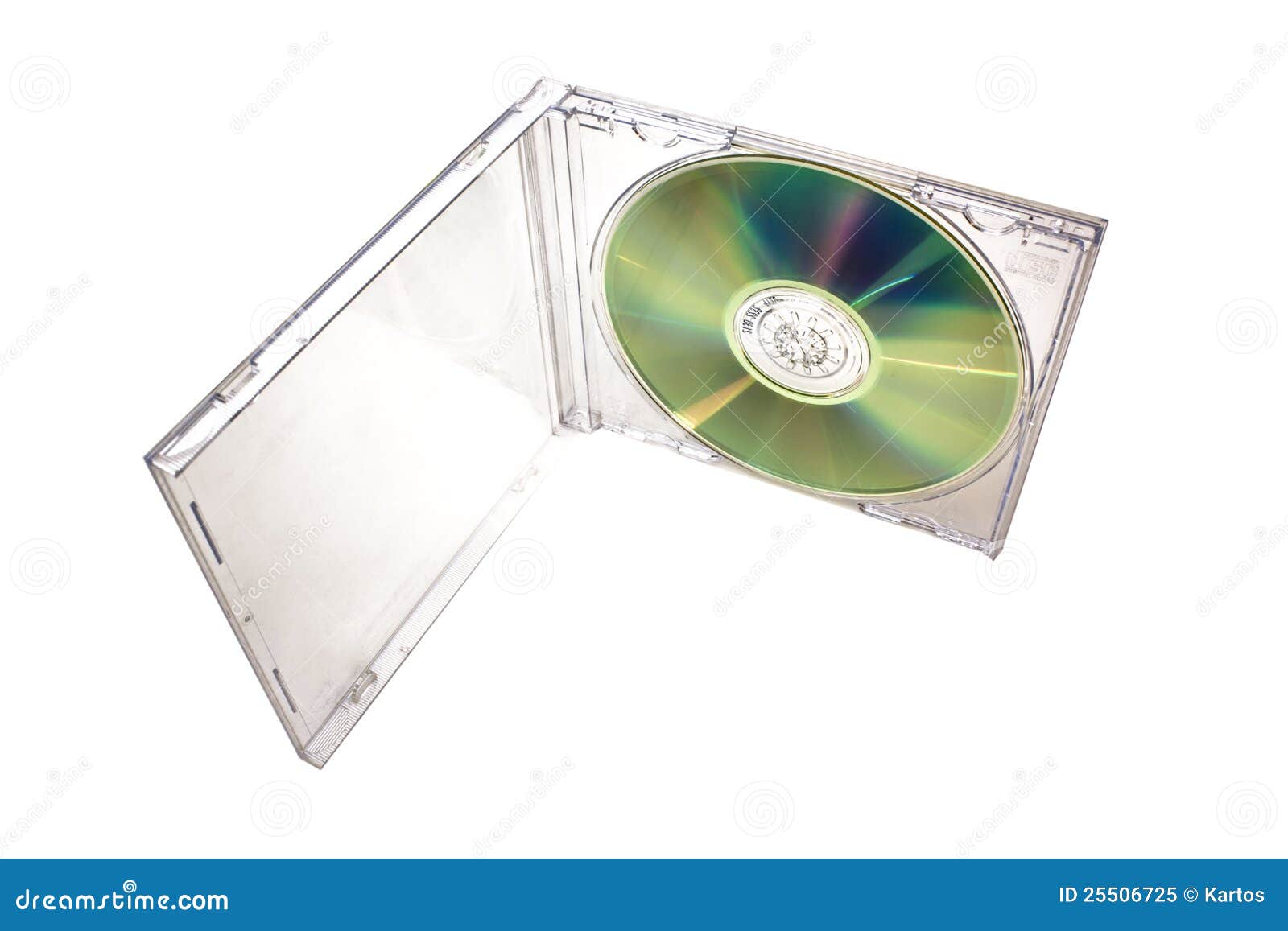 Cd with transparent box stock image. Image of horizontal - 25506725