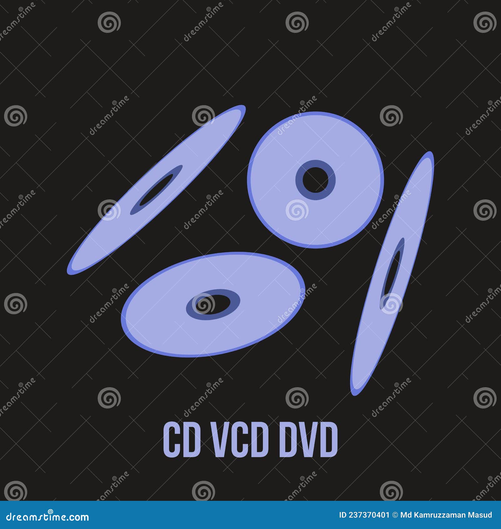 CD VCD DVD Disc Symbols Vector Design.Â Compact Disc Cassette Icon ...