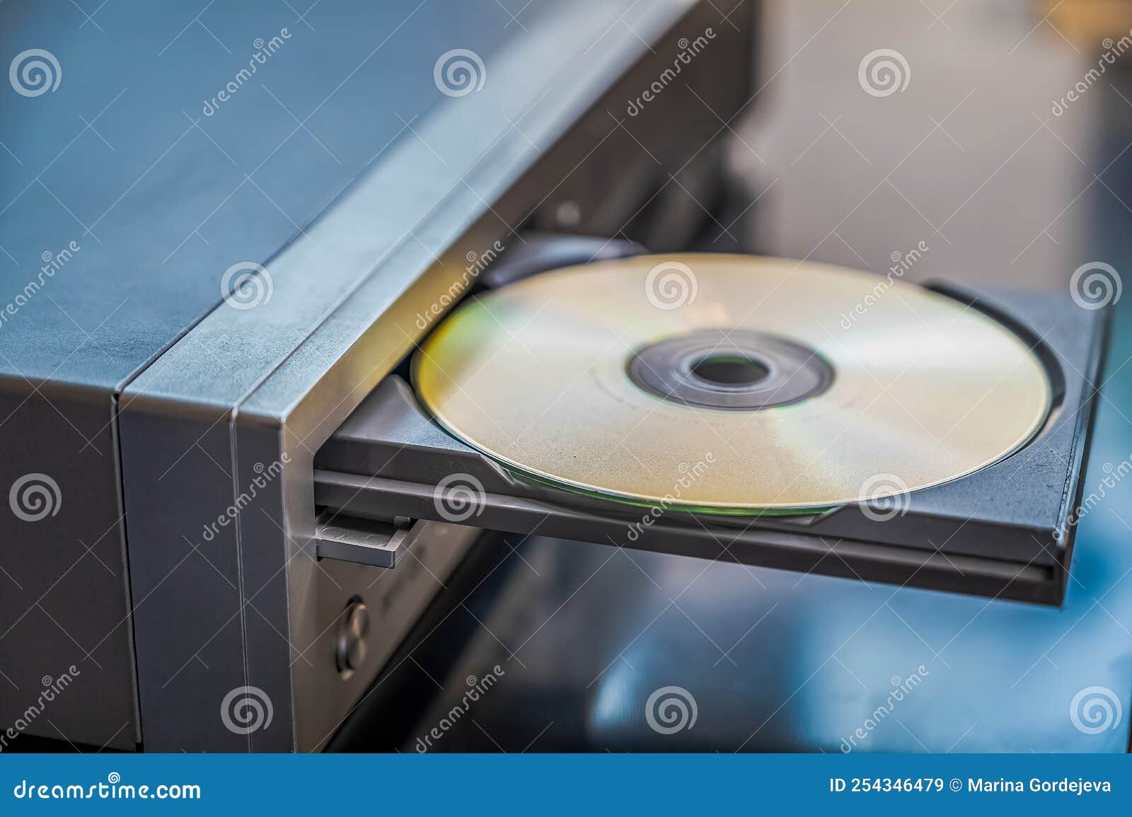 CD and VHS Player. Playing Old CDs, Old Electrical and Electronic ...