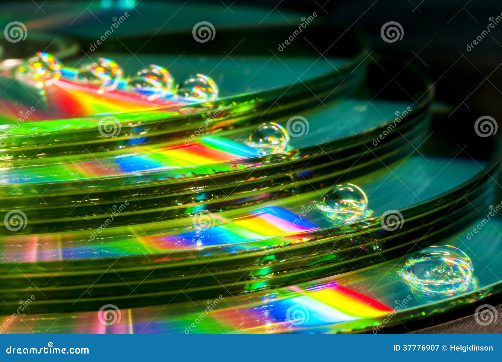 CD with water droplets stock image. Image of bubble, background - 37776907