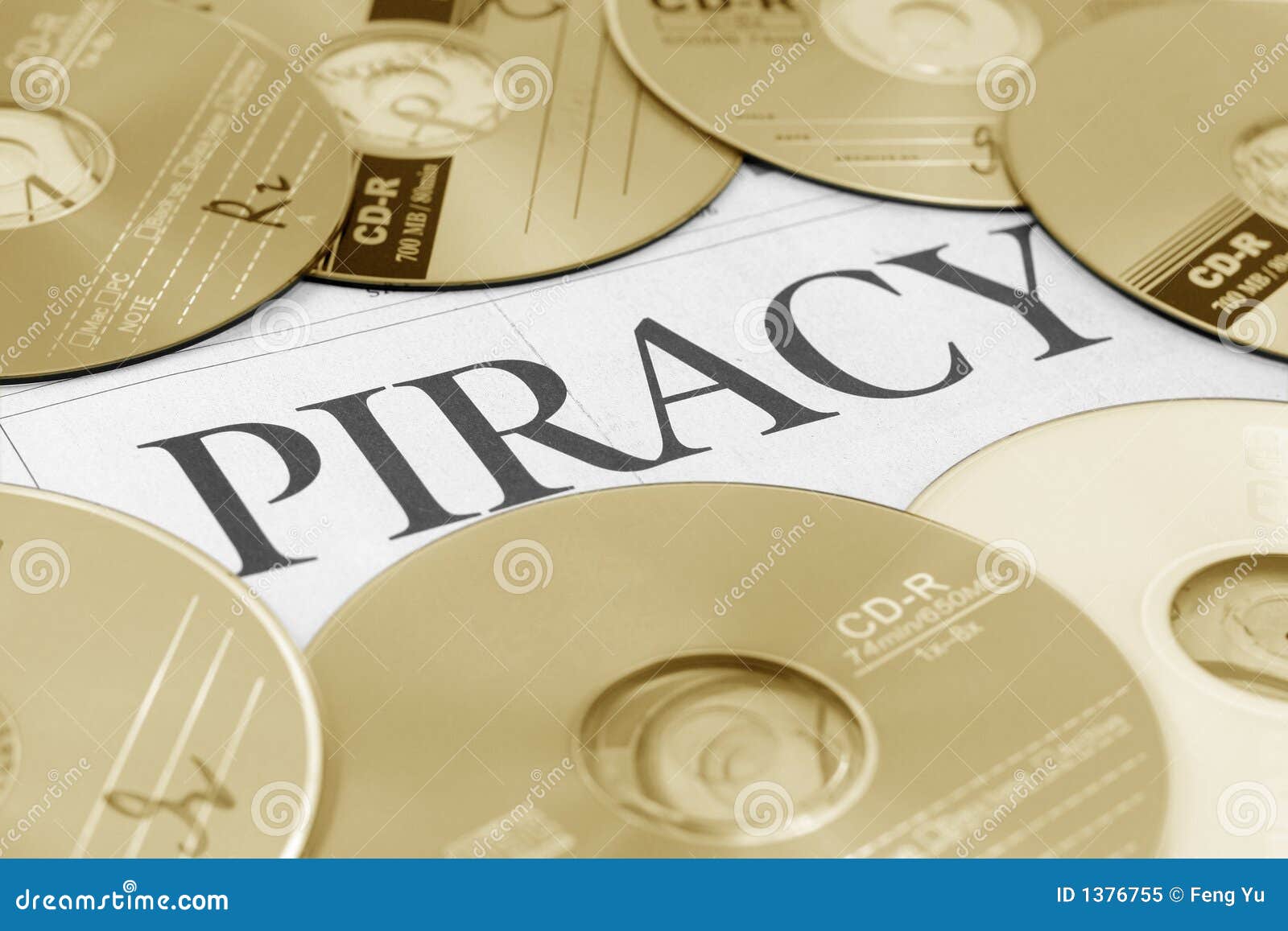 Cd and word of piracy stock image. Image of hack, music - 1376755