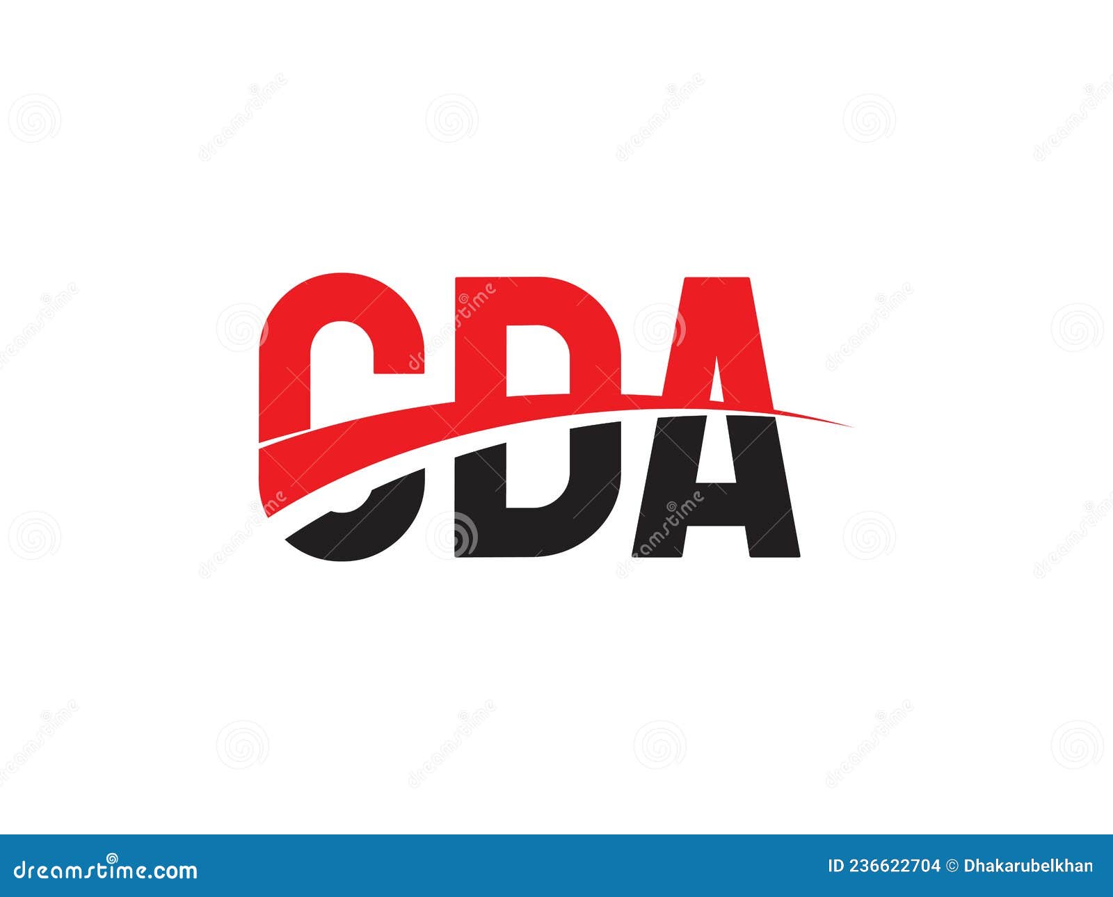 CDA Letter Initial Logo Design Vector Illustration Stock Vector ...