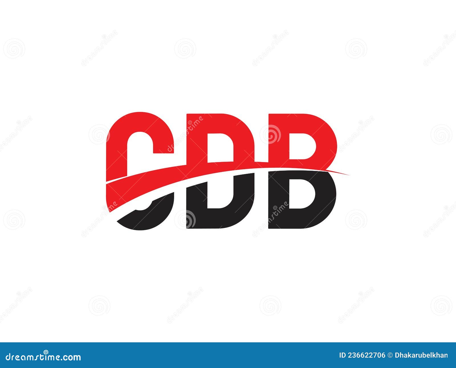 CDB Letter Initial Logo Design Vector Illustration Stock Vector ...